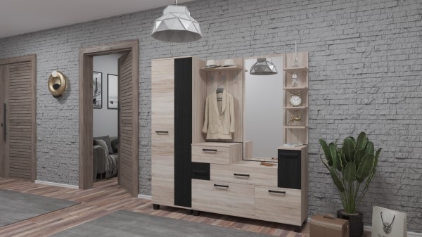 Garden előszoba 190 cm -Sonoma tölgy - Canterbury